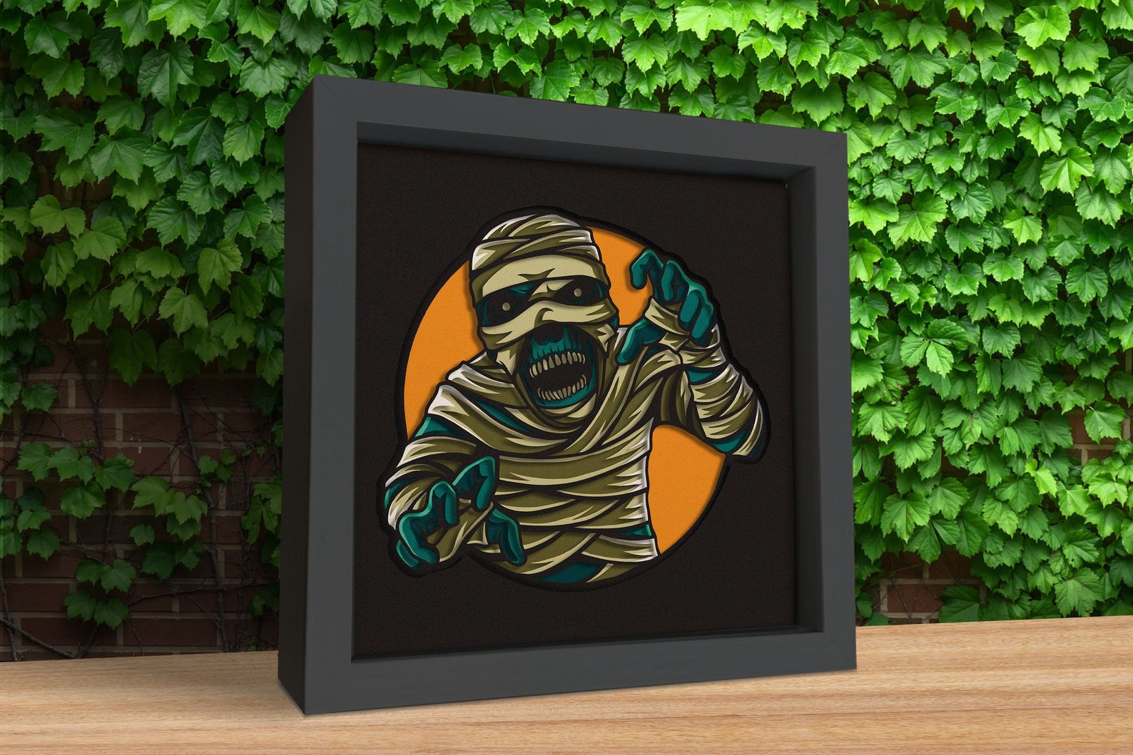 3d Mummy Svg, Shadow Box, Paper Cut, Halloween 3d Layered, Spooky Svg ...