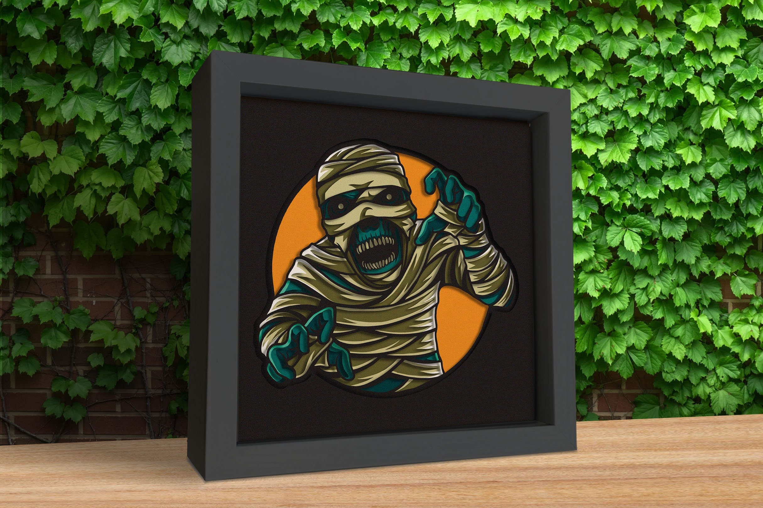 3d Mummy Svg, Shadow Box, Paper Cut, Halloween 3d Layered, Spooky Svg ...