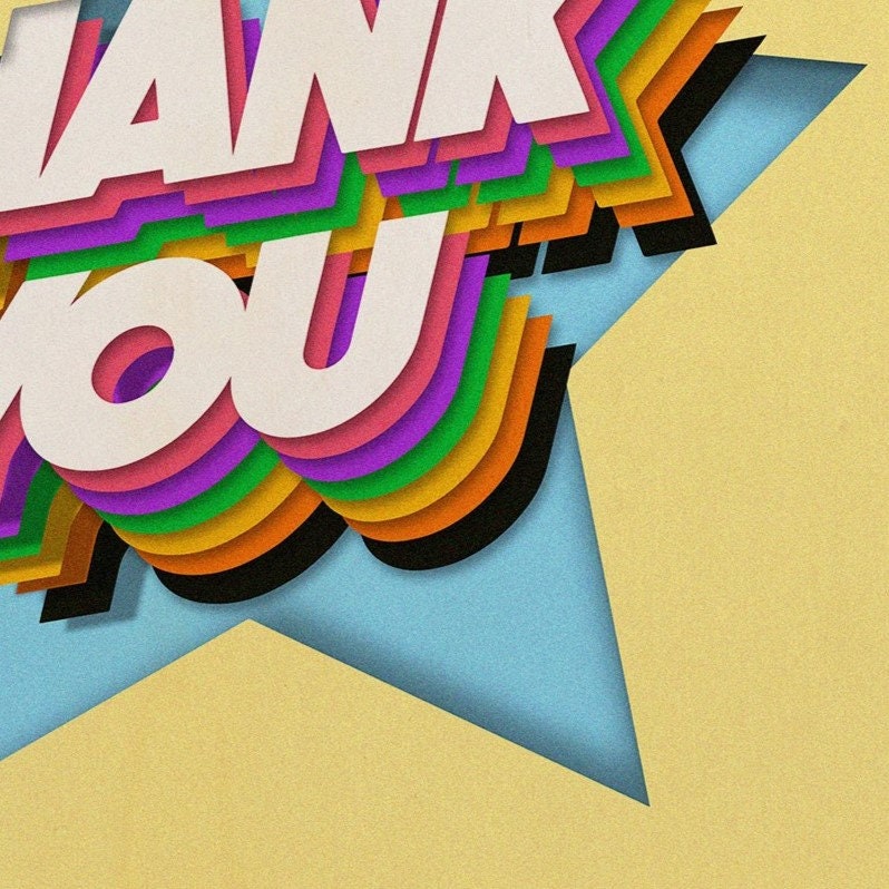 Thank You SVG Shadow Box 3d Gift Svg Papercut Digital - Etsy