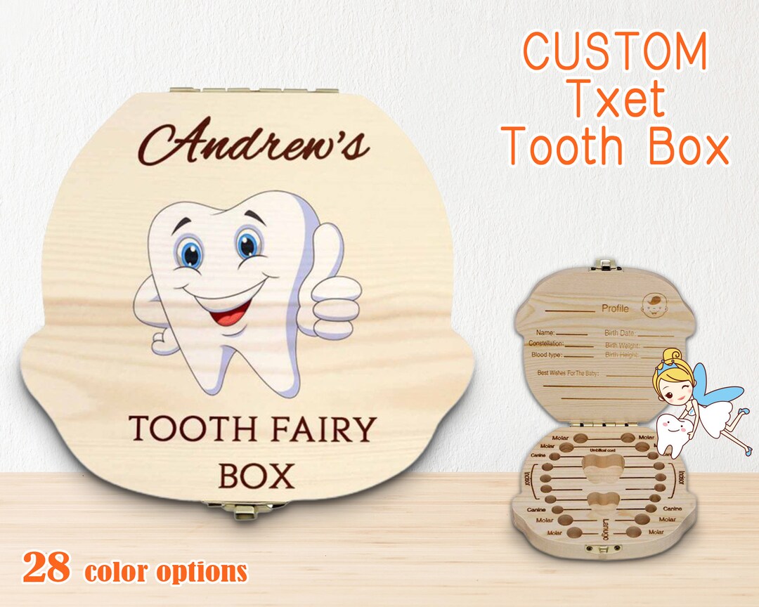 Birthday Gifts for Kids Custom Tooth Box With Name Tooth Box Funny ...