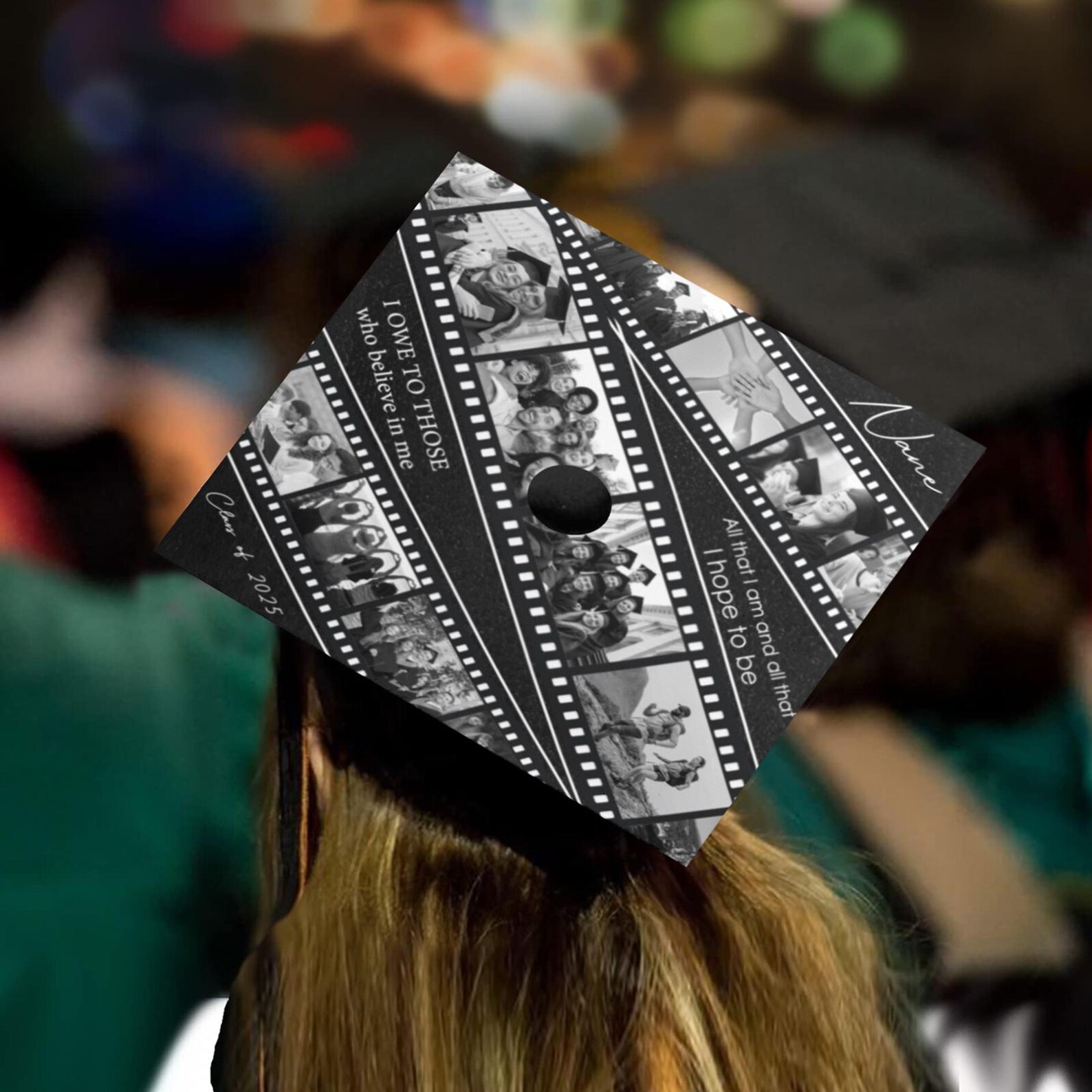 Personalized Graduation Cap Topper With Photo,custom Grad Cap for Class ...
