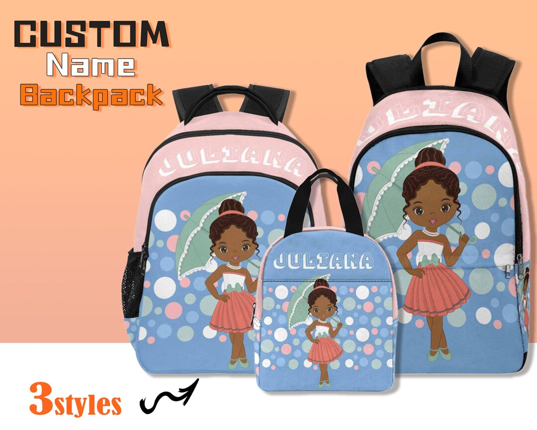 Personlized Name Bookbag,custom Backpack With Name,cute Backpack ...