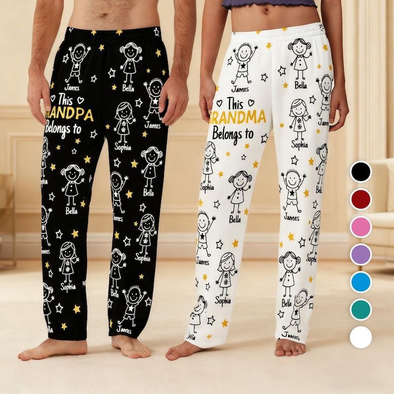 Custom Grandpa Pj Pants - Etsy