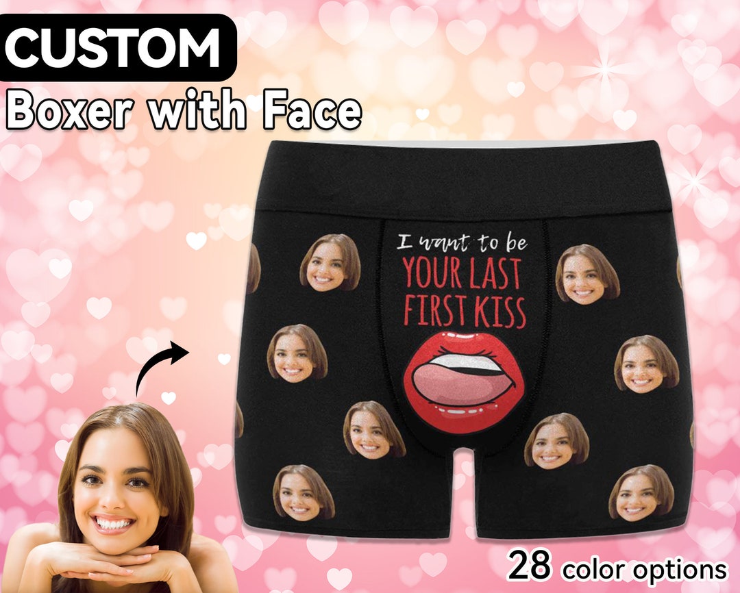 Custom Photos Boxers Personalized Boxer With Face Customize Handmade ...