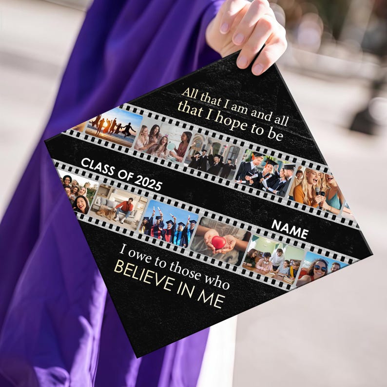 Custom Graduation Cap Topper With Photo&name,personalized Graduation ...