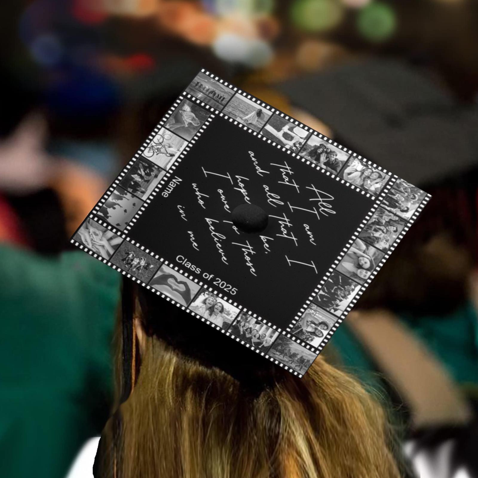 Custom Photo Print Graduation Cap Topper,personalized Design Your Own ...