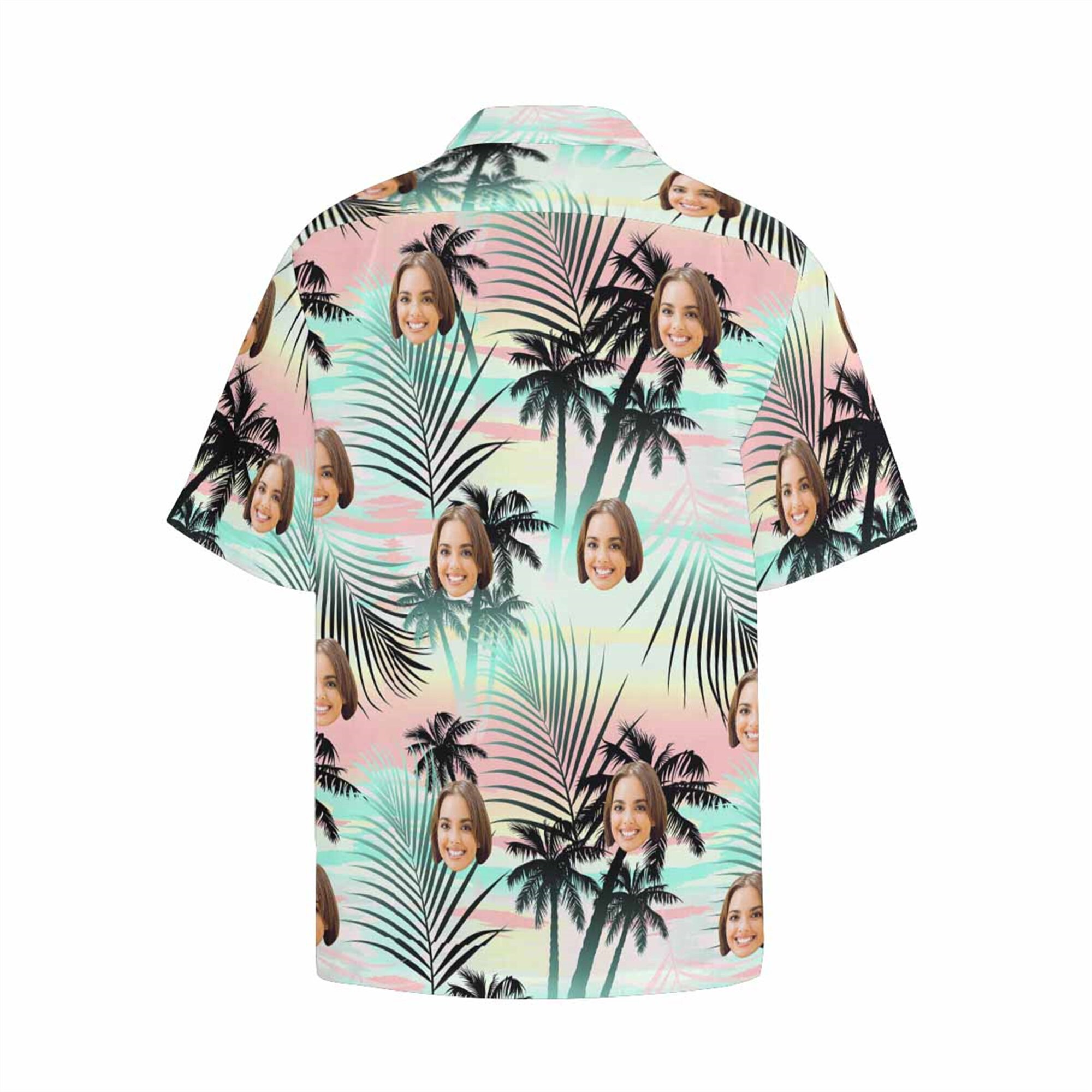 Personalized Face Design Shirt Custom Women's Face Hawaiian Shirt ...
