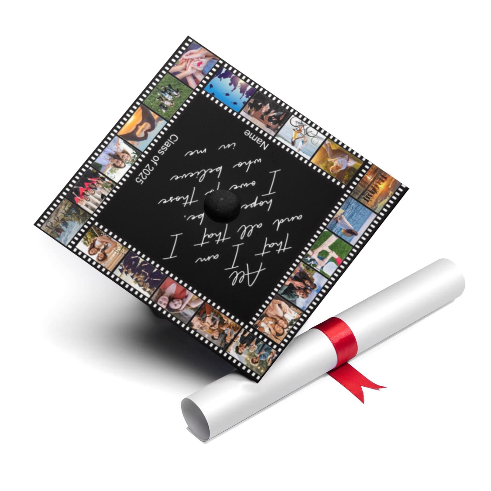 Custom Photo Print Graduation Cap Topper,personalized Design Your Own ...