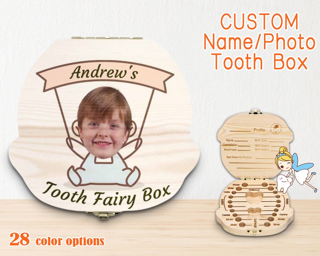 Custom Tooth Fairy Box Funny Tooth Box Personalized Tooth Box Dental ...