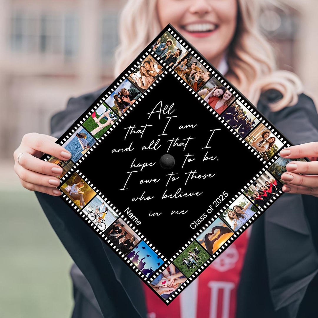 Custom Photo Print Graduation Cap Topper,personalized Design Your Own ...