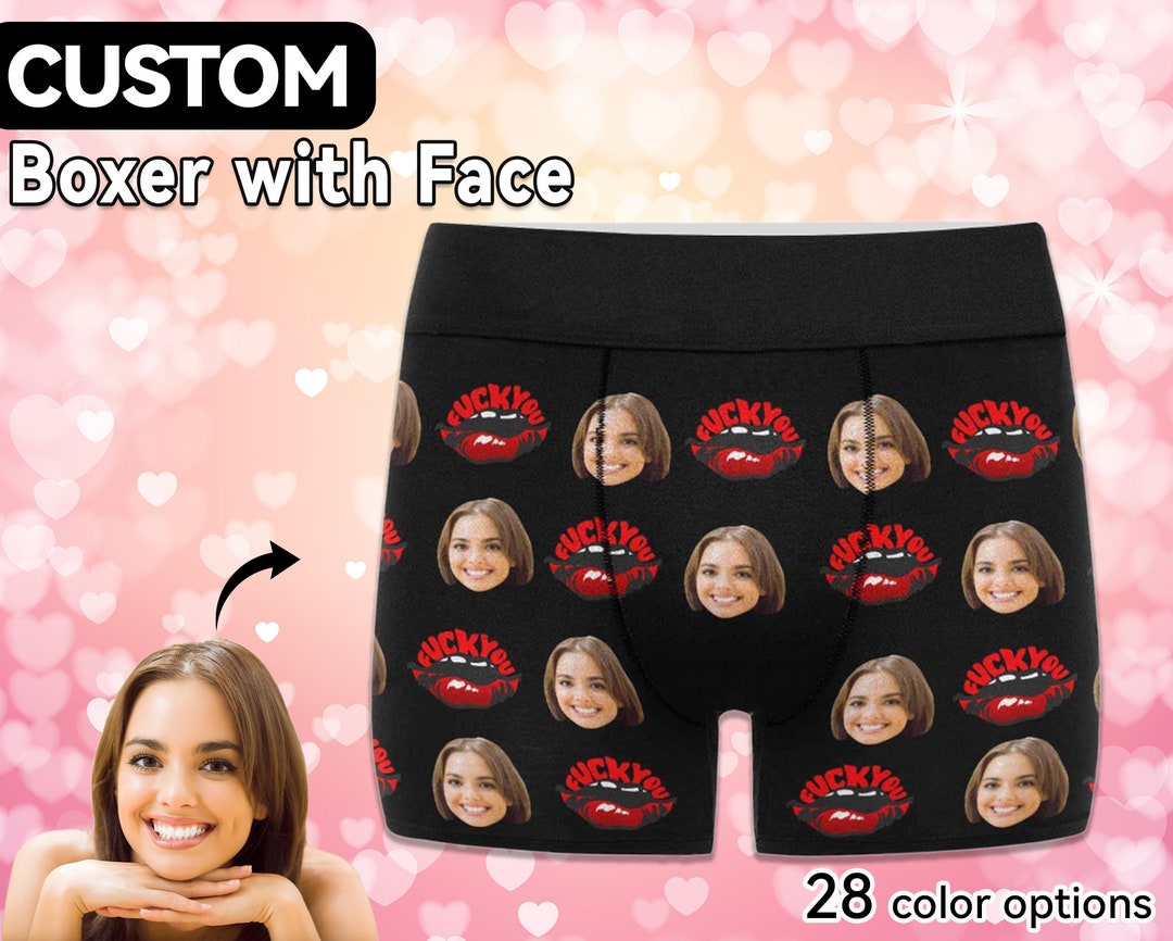 Custom Photos Boxers Personalized Boxer With Face Customize Handmade ...