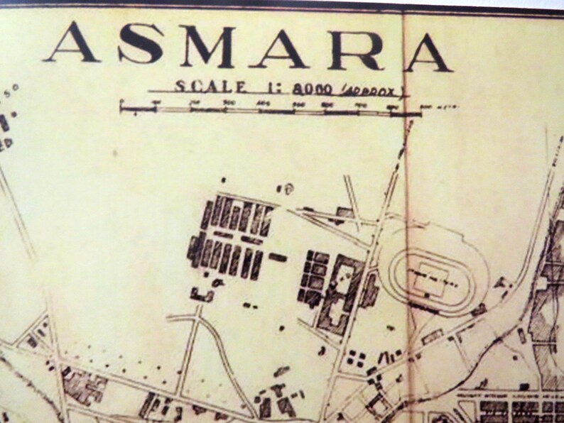 Asmara Map Poster - Etsy