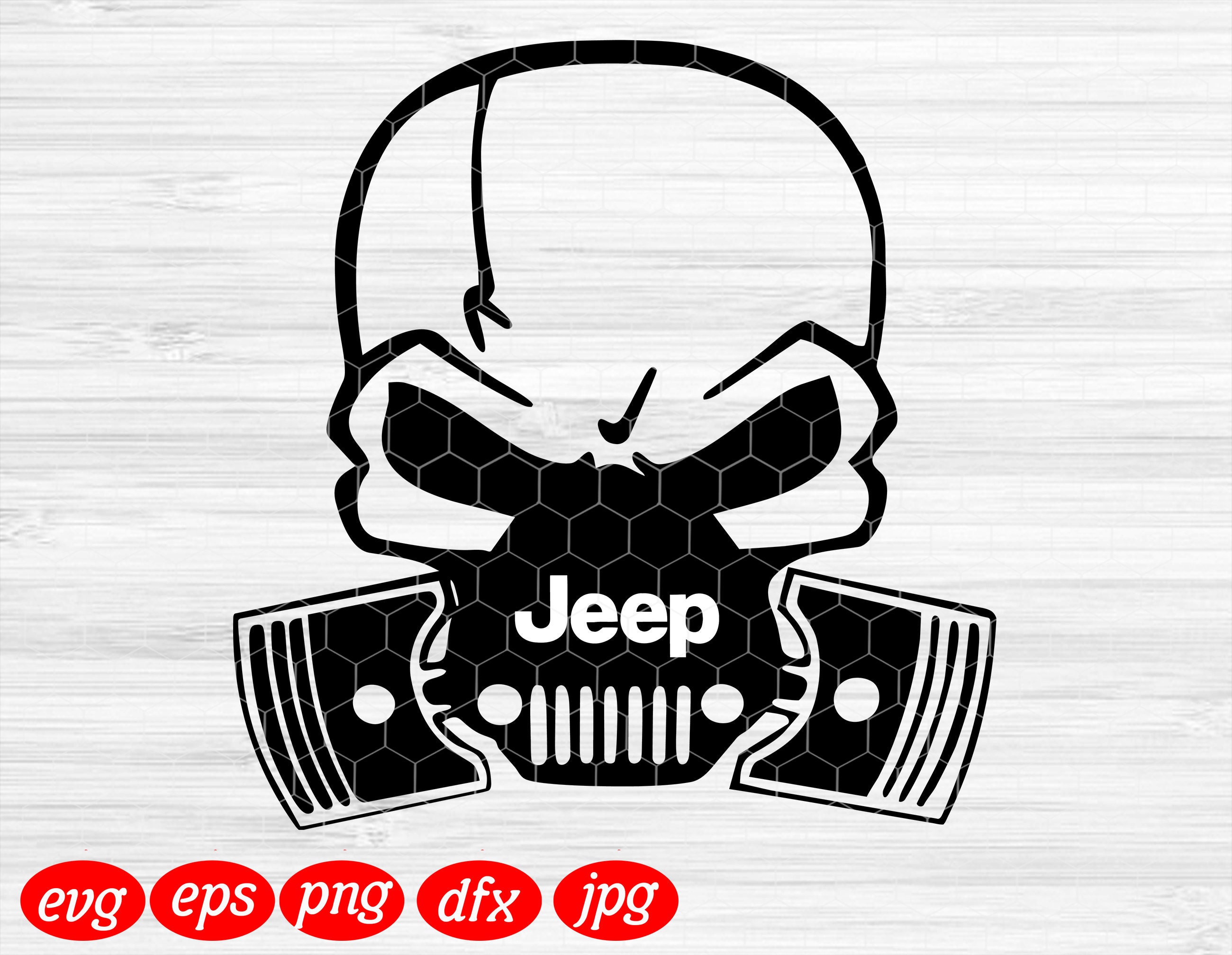 Jeep Skull SVG Jeep Silhouette Jeep Svg Offroad Jeep Svg | Etsy