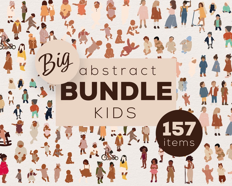 Abstract Kids Clipart, Kids Svg, Baby Clipart, Nursery Print, Baby ...