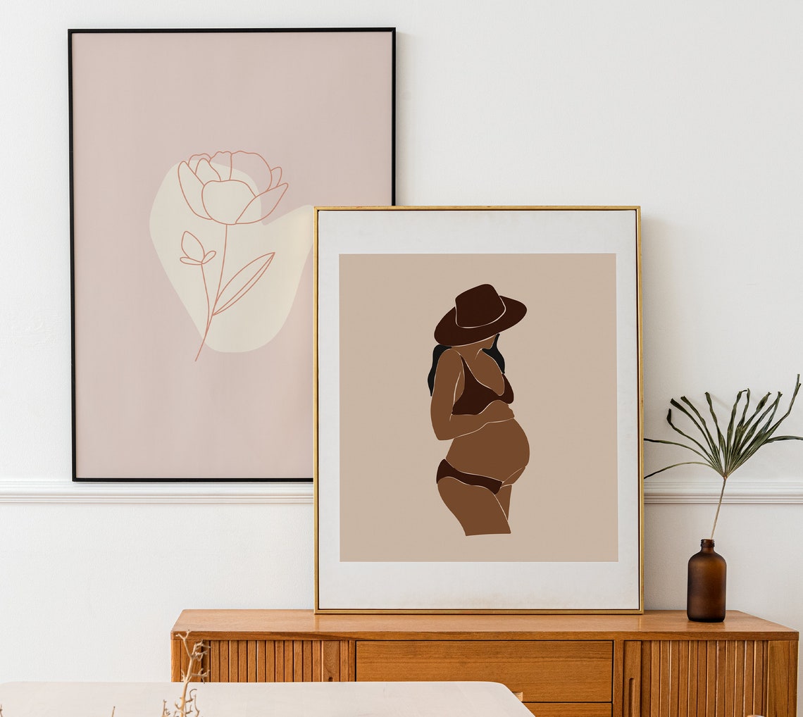 Pregnant Svg Abstract Pregnancy Clipart Abstract Pregnant African Black ...