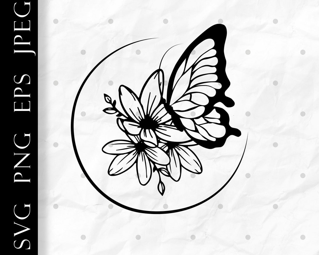 Butterfly Svg, Butterfly Design, Butterflies and Flowers, Floral ...