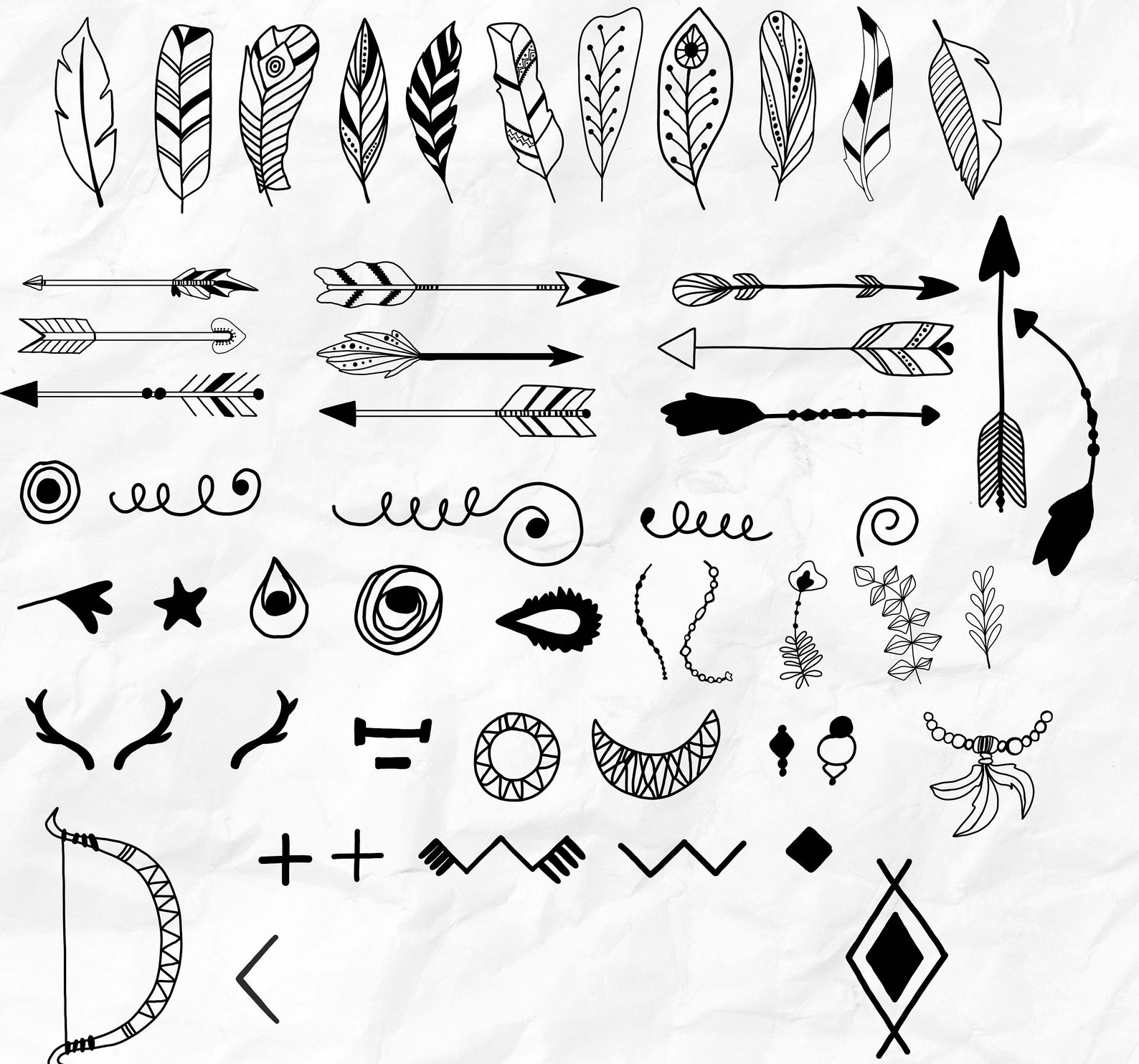 Tribal SVG Aztec SVG Arrow Svg Tribal Vector Minimalist Svg Clipart ...