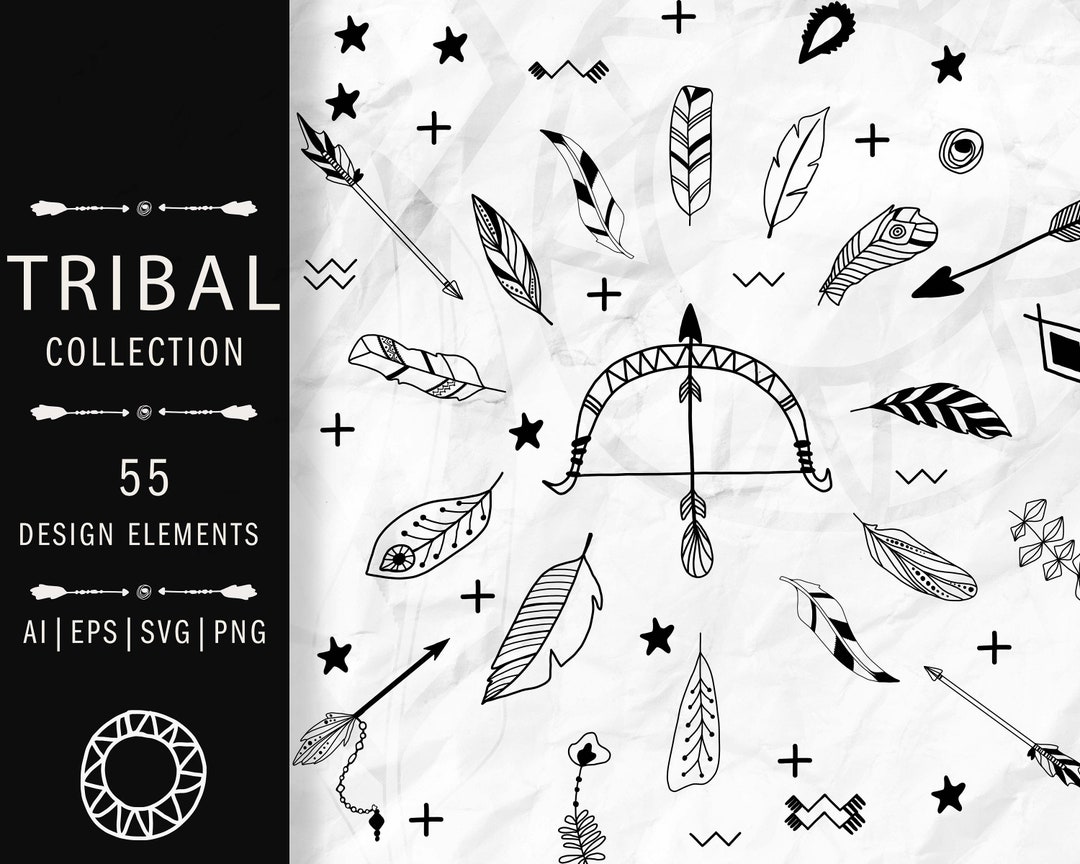 Tribal SVG Aztec SVG Arrow Svg Tribal Vector Minimalist Svg Clipart ...