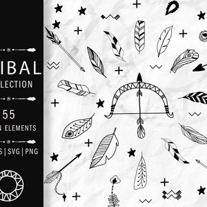 Tribal SVG Aztec SVG Arrow Svg Tribal Vector Minimalist Svg Clipart ...