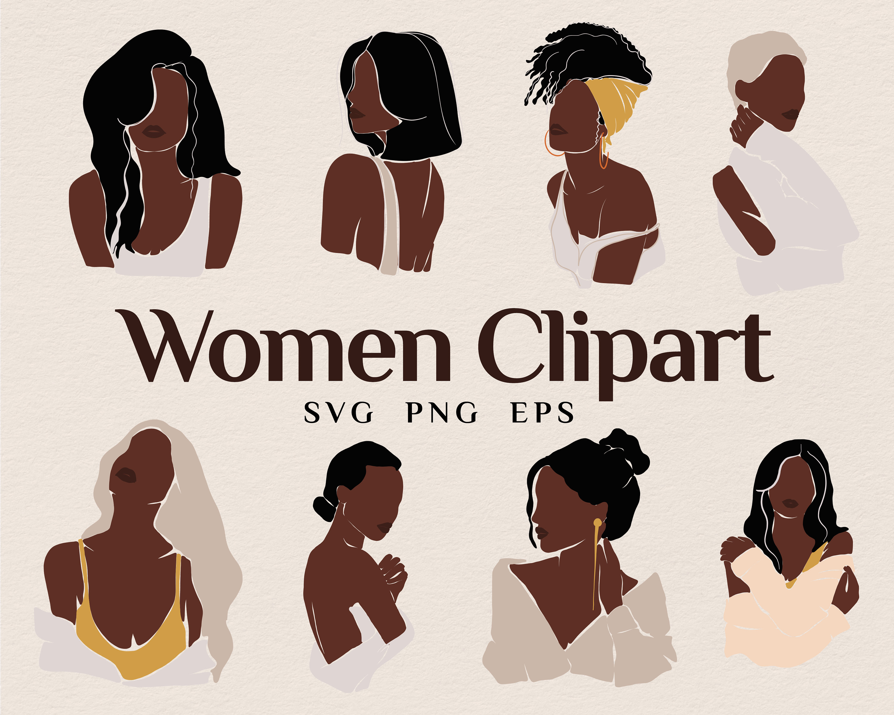Black Girl Clipart Black Woman Clipart Black Fashion Girl African ...