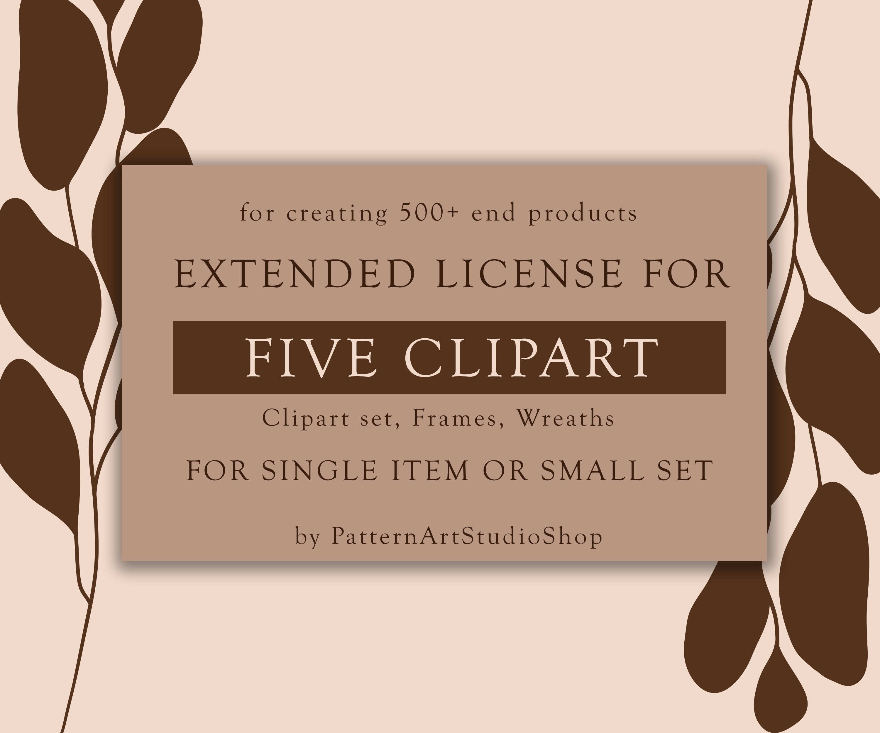 EXTENDED LICENSE for Clipart Collection 5 Product - Etsy