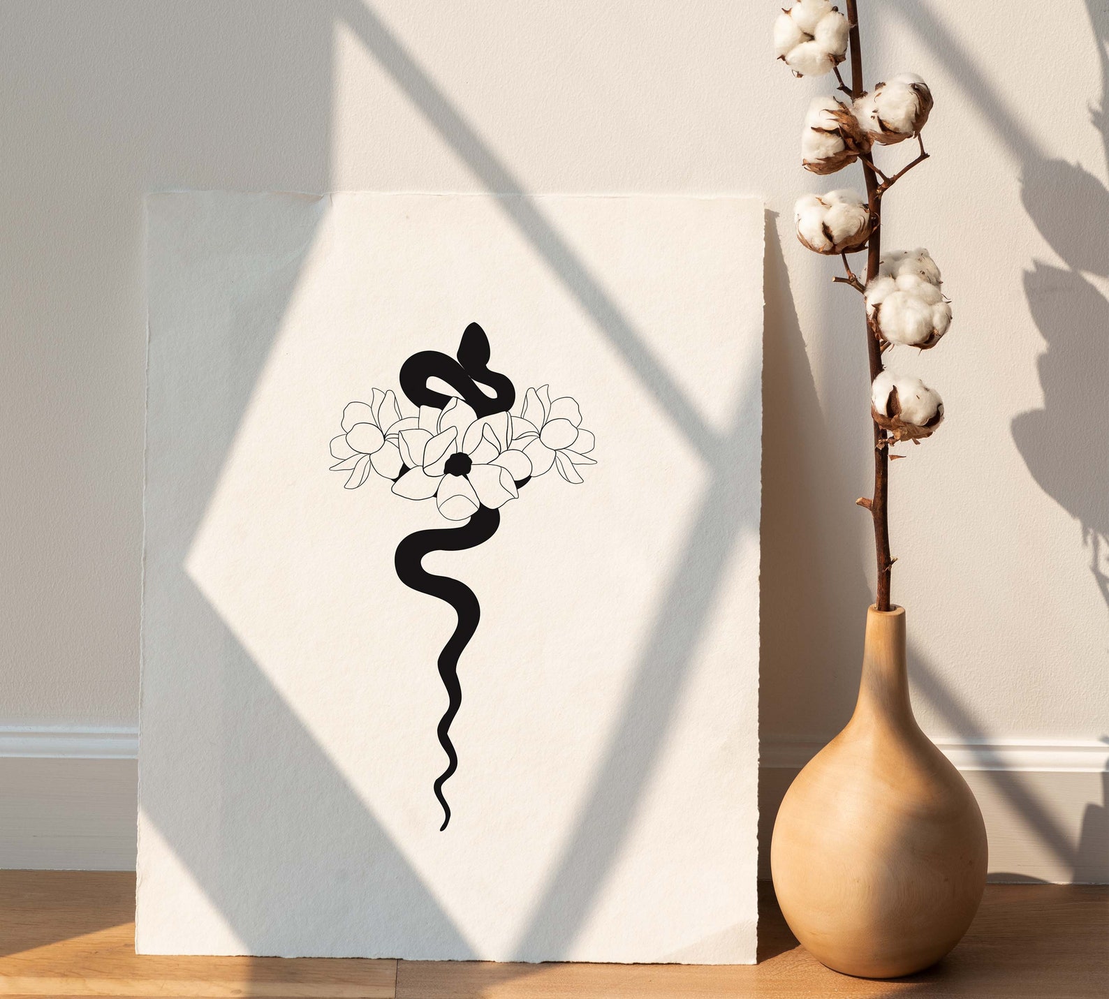 Floral Snake Svg Snake Svg Floral Snake Celestial Floral - Etsy