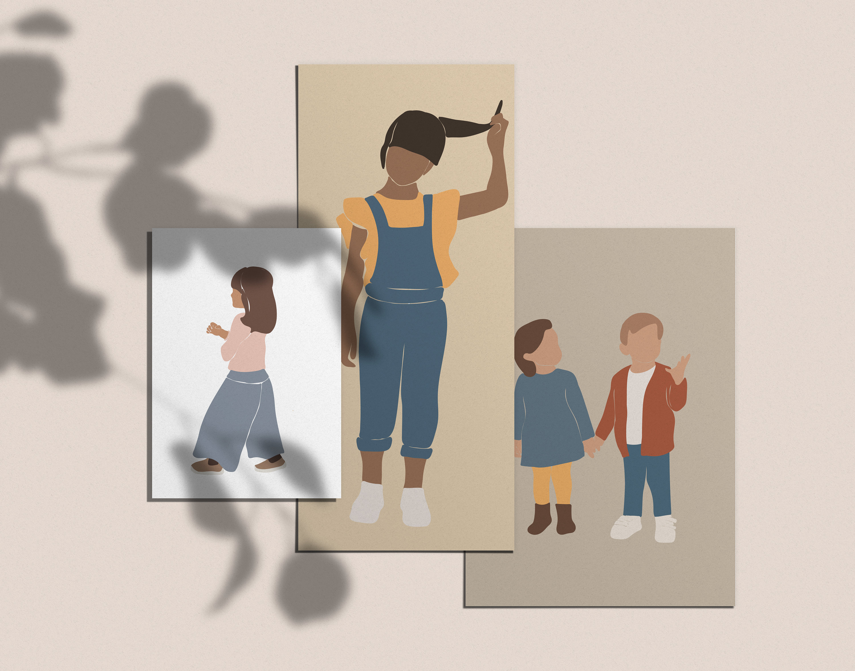 Abstract Kids SVG, Abstract Children PNG, Fashion Baby Set, Kids Vector ...