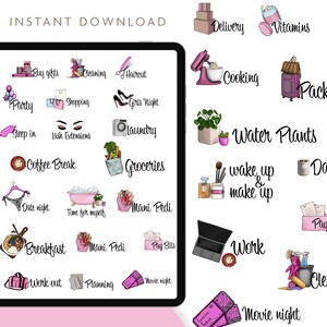 Daily Digital Stickers for Goodnotes, Everyday Use Stickers, Daily ...