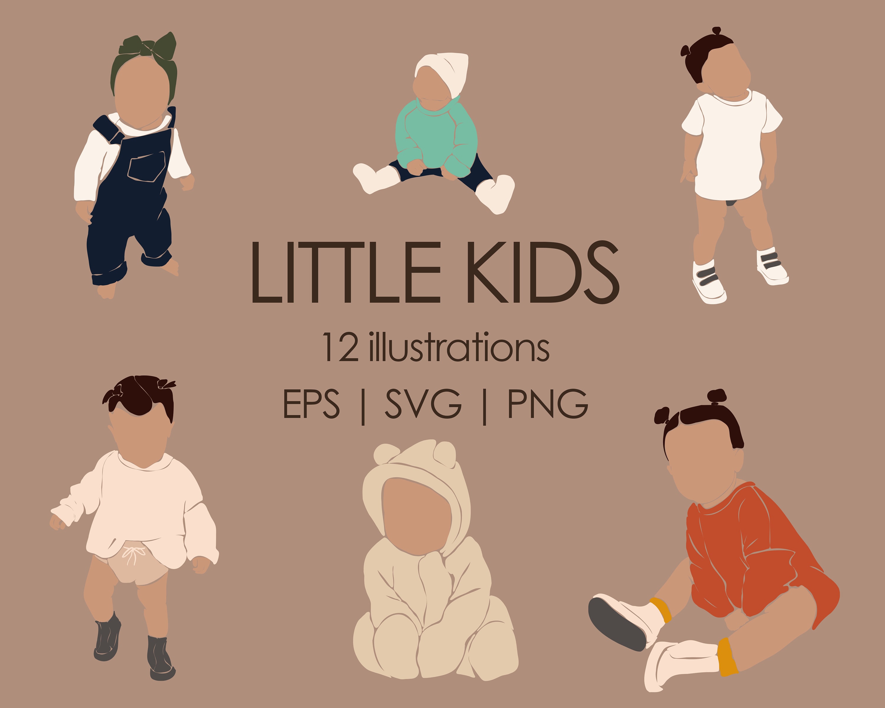 Abstract Kids SVG, Baby Clipart, Vector Children, Baby Svg, Abstract ...