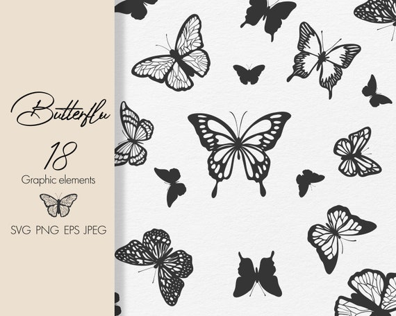 Butterfly SVG Butterfly SVG Bundle Layerd Butterfly Bundle | Etsy