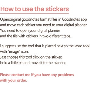 Daily Digital Stickers for Goodnotes, Everyday Use Stickers, Daily ...