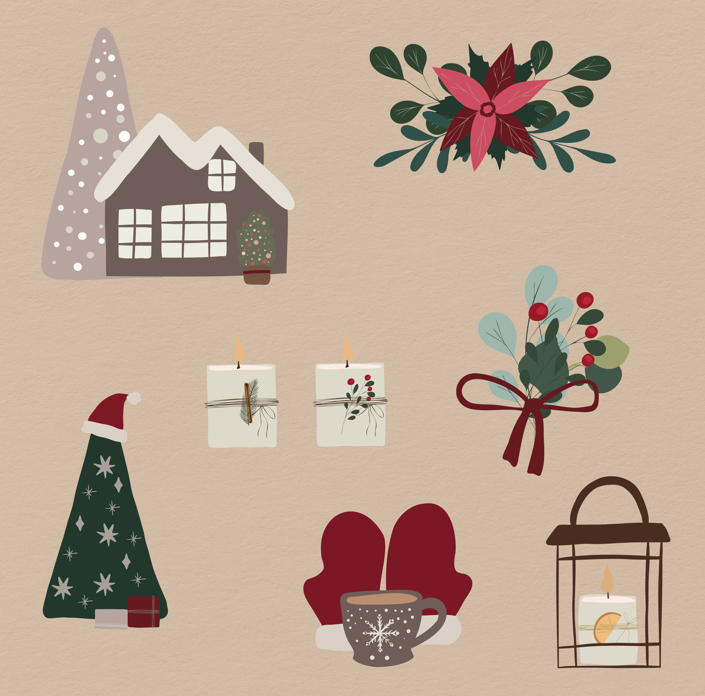 Christmas Svg Bundle, Christmas Clipart, Christmas Svg Files, Christmas ...