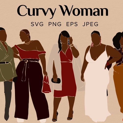 African American Girl in Party Outfit Clipart Fashion Girl - Etsy