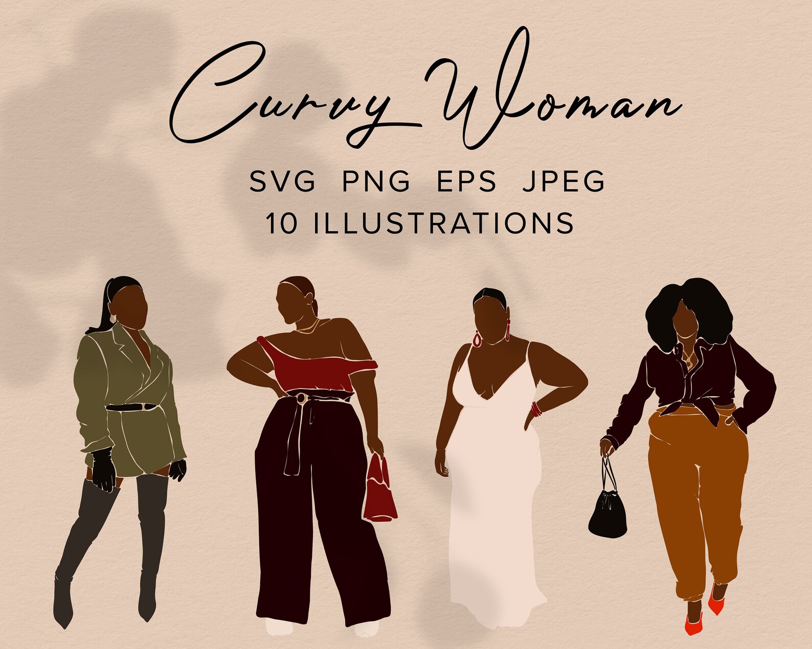 African American Girl in Party Outfit Clipart Fashion Girl - Etsy