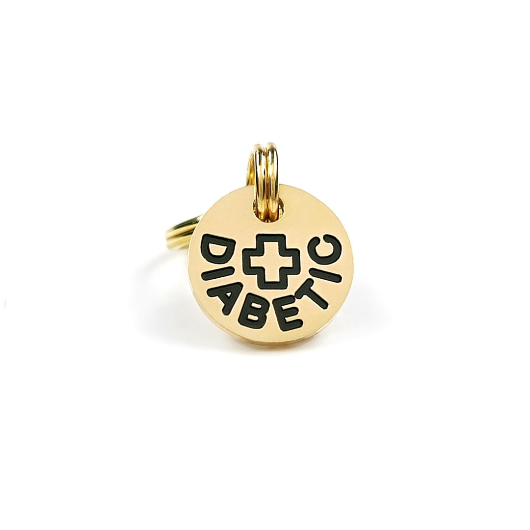 1/2″ Medical Alert Pet Tag | Pre-engraved Diabetic, Microchipped, PSD ...