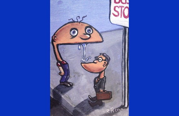 Drooling Gross Postcard Funny Weird 4x6 | Etsy