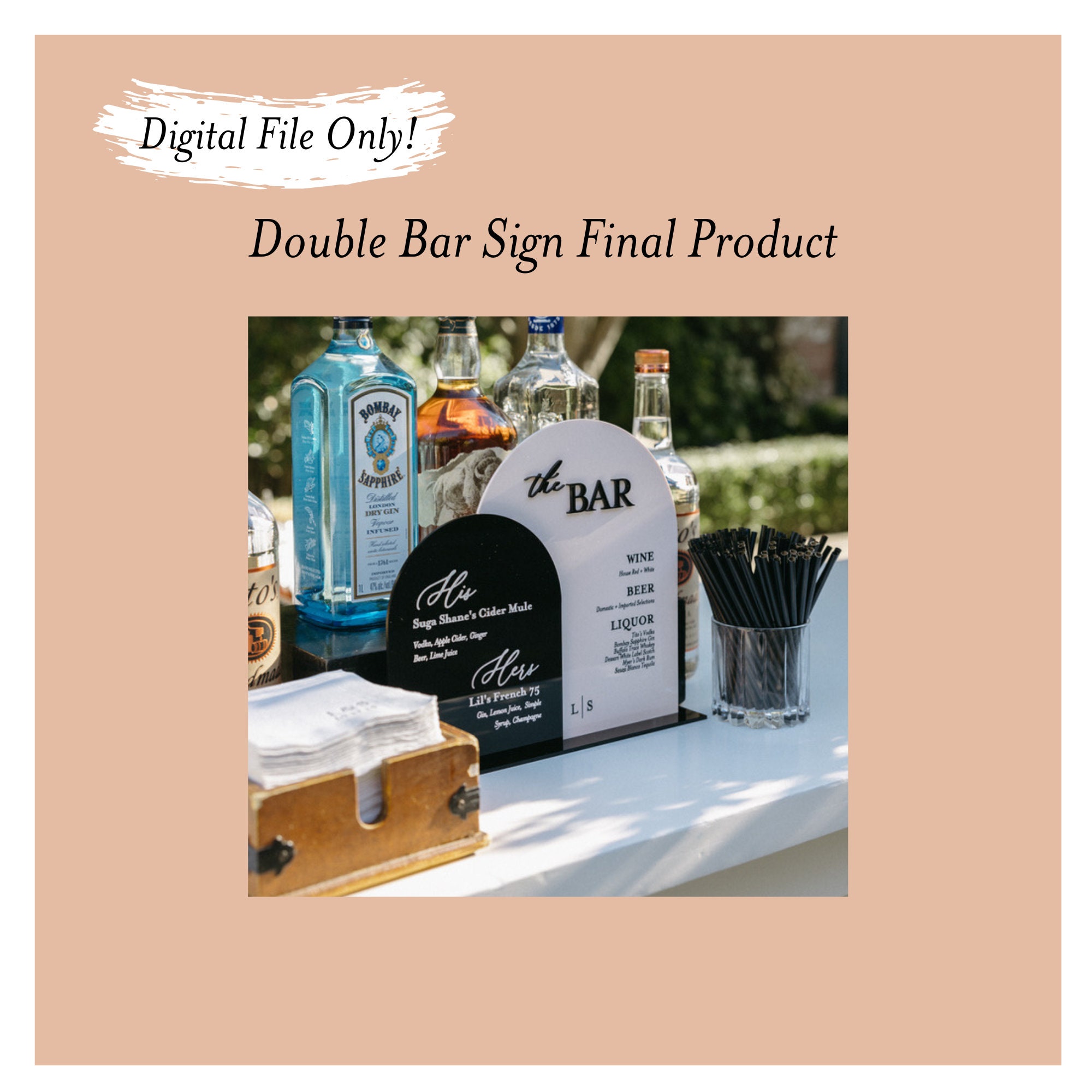 Arch Bar SVG Template File | Double Arch Sign Bundle | Omtech Glowforge ...