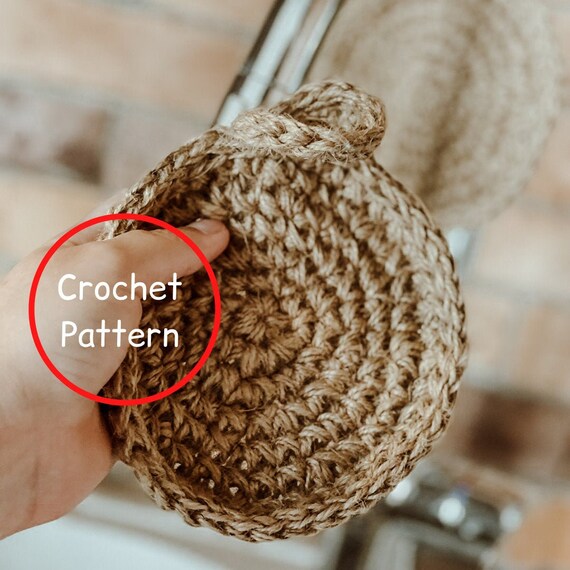 Eco Friendly Jute Scrub Pattern. Biodegradable Tawashi Natural | Etsy