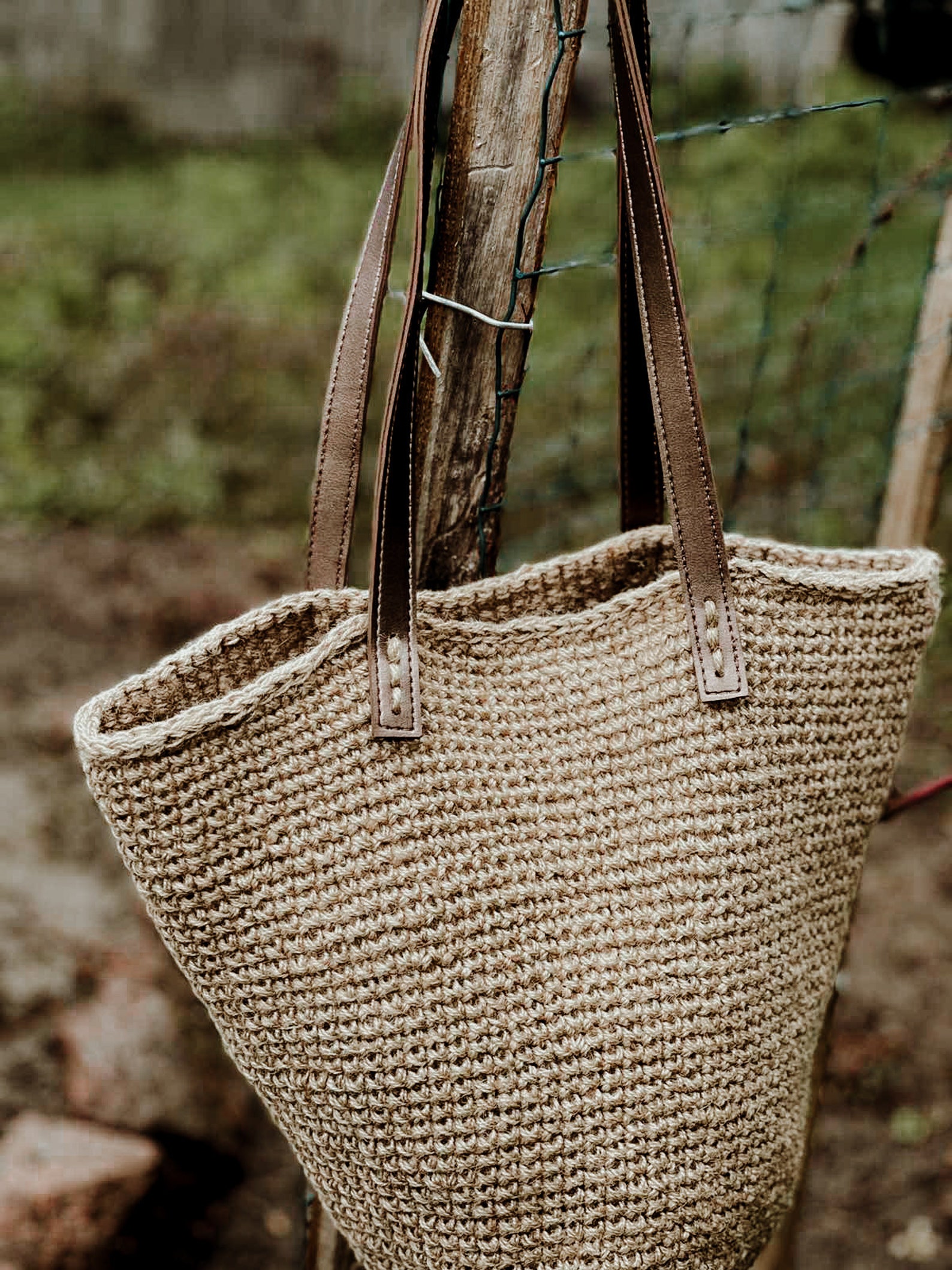 Crochet Jute Bag Pattern. PDF Pattern. Handbag Pattern. Crochet Jute ...