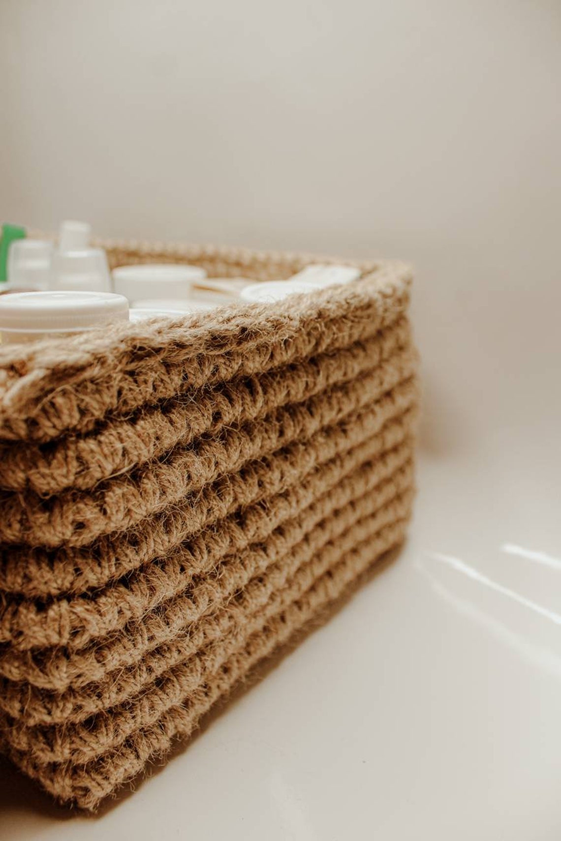 Crochet Basket Pattern. Rectangular Basket Pattern. Crochet | Etsy