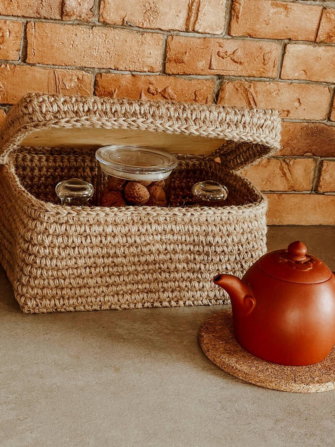 Rectangular Basket Pattern. Crochet Storage Basket Pattern. | Etsy