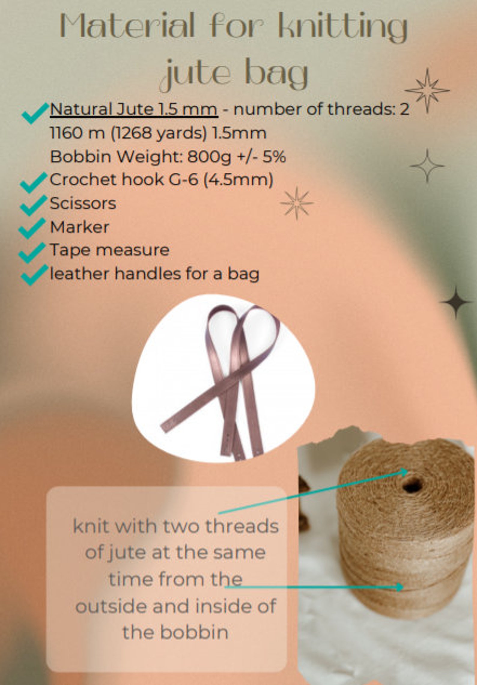 Crochet Jute Bag Pattern. PDF Pattern. Handbag Pattern. Crochet Jute ...