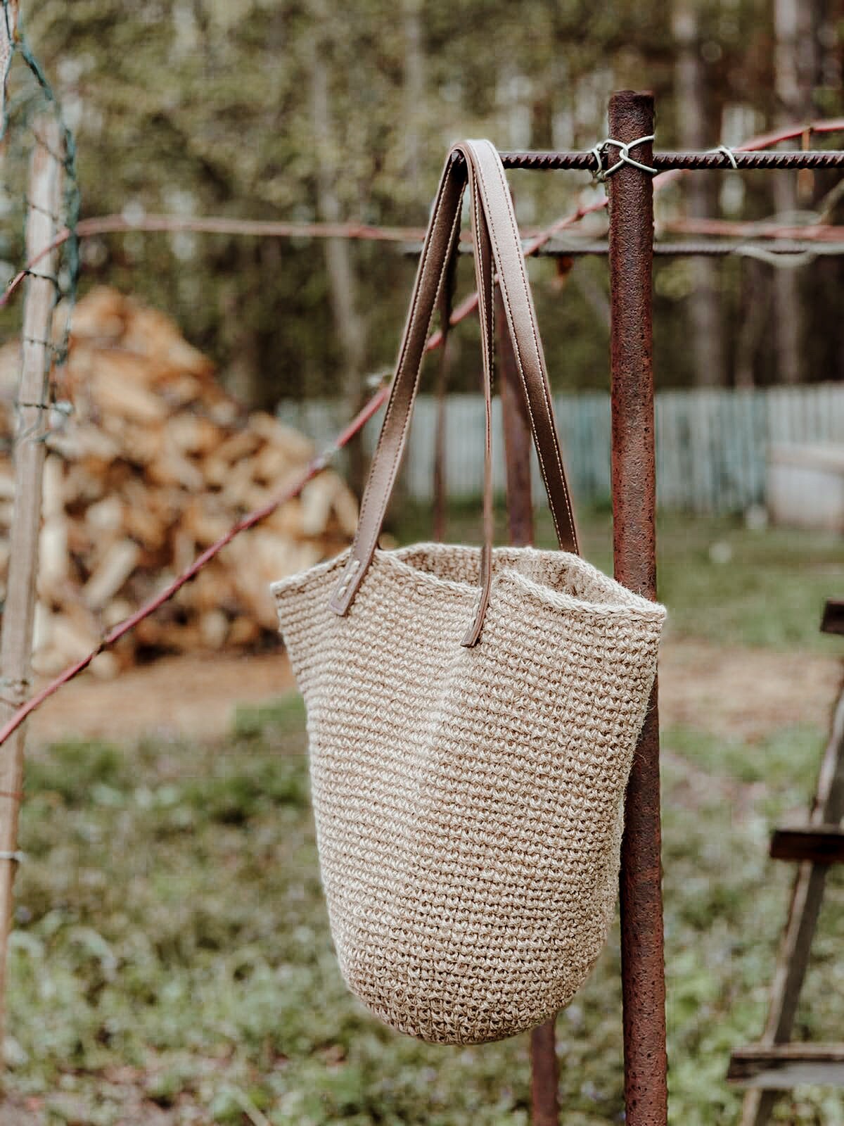 Crochet Jute Bag Pattern. PDF Pattern. Handbag Pattern. Crochet Jute ...