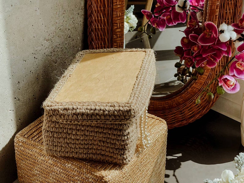 Rectangular Basket Pattern. Crochet Storage Basket Pattern. - Etsy