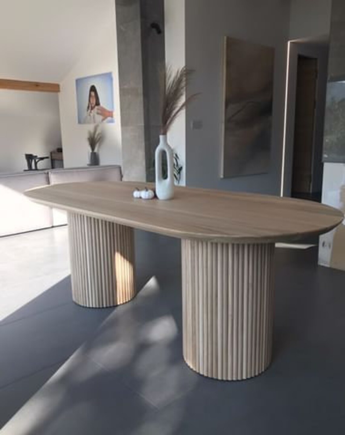 MINIMAL DINING TABLE Solid Wood Dining Table Danish Luxury Oak Table ...