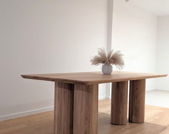 MINIMAL DINING TABLE | Solid Wood Dining Table | Danish | Luxury Oak ...