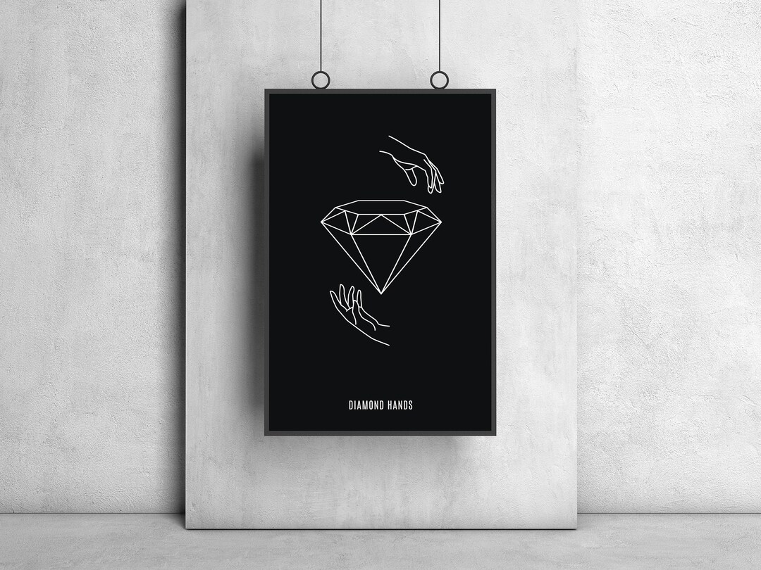 Diamond Hands Poster: Minimalist Investing Wall Art (digital Download ...
