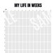 My Life in Weeks Printable Poster Wall Art Life in Weeks Poster Wall ...