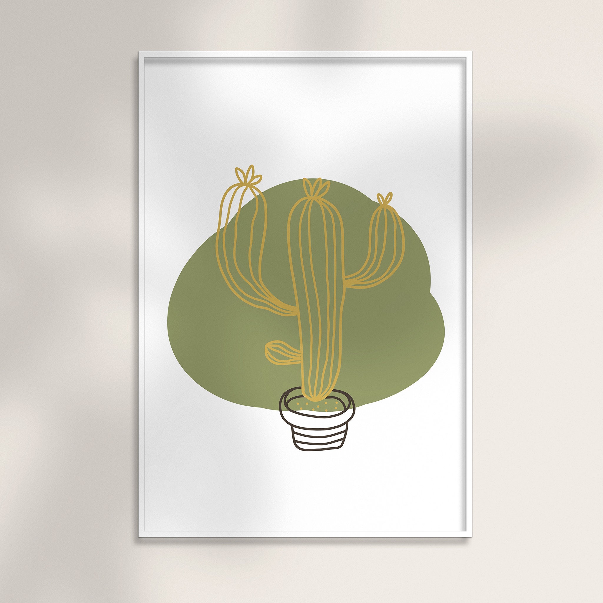 Cactus Printable Poster Wall Art Boho Printable Poster - Etsy