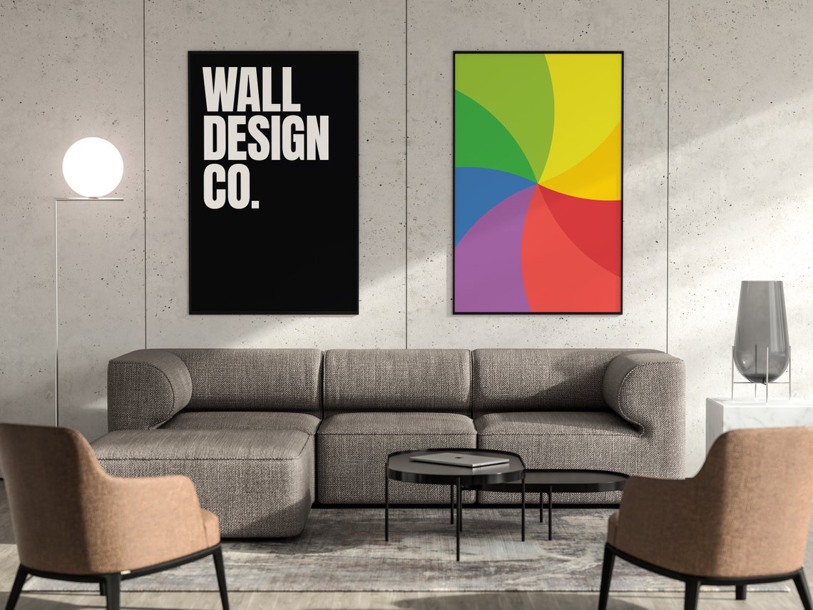 Color Wheel Printable Poster Wall Art Bedroom Poster Beachball Art Wall ...